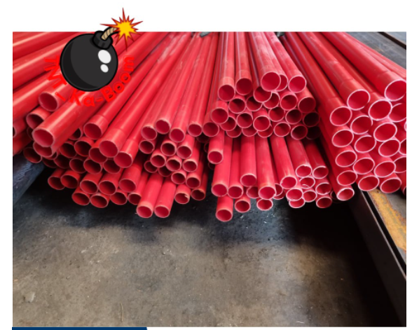 PVC ORANGE Pipe "Big Sizes" 1/2'', 3/4" | Sold by 100cm, 93cm 150cm 1 ...