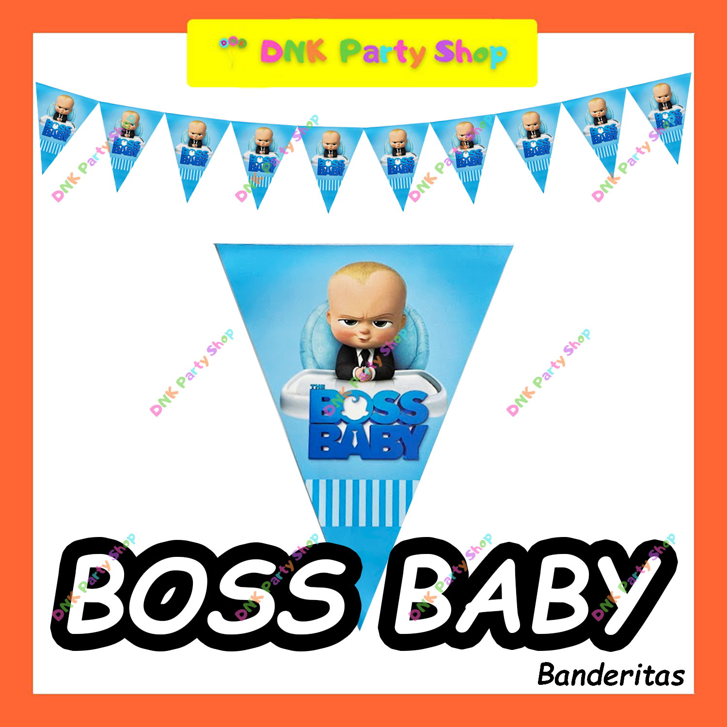 Boss Baby Happy Birthday Party Decor Banner Banderitas Box Loot Bags ...