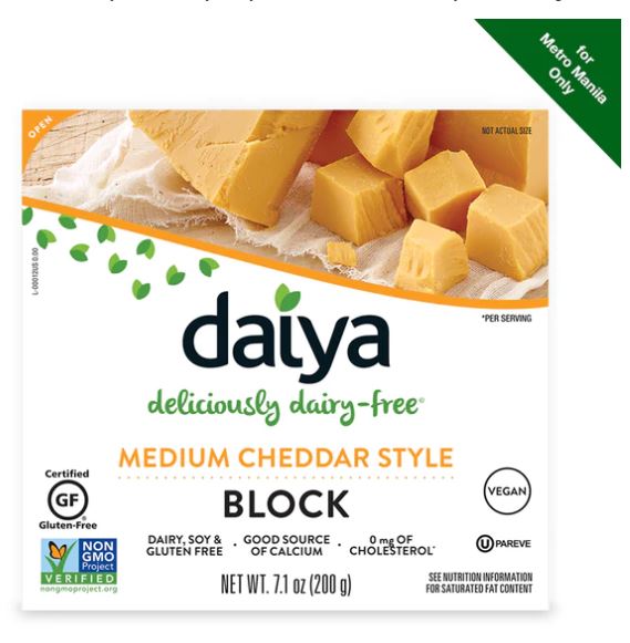 Daiya Deliciously Dairy-Free Medium Cheddar Style Block 200g | Lazada PH
