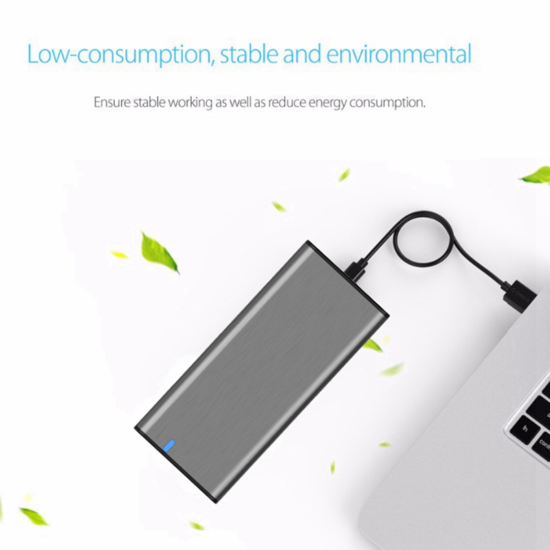 M.2 NGFF SSD Mobile Hard Disk Box to USB 3.1 Adapter Card External Enclosure Case - TEG MALL ...