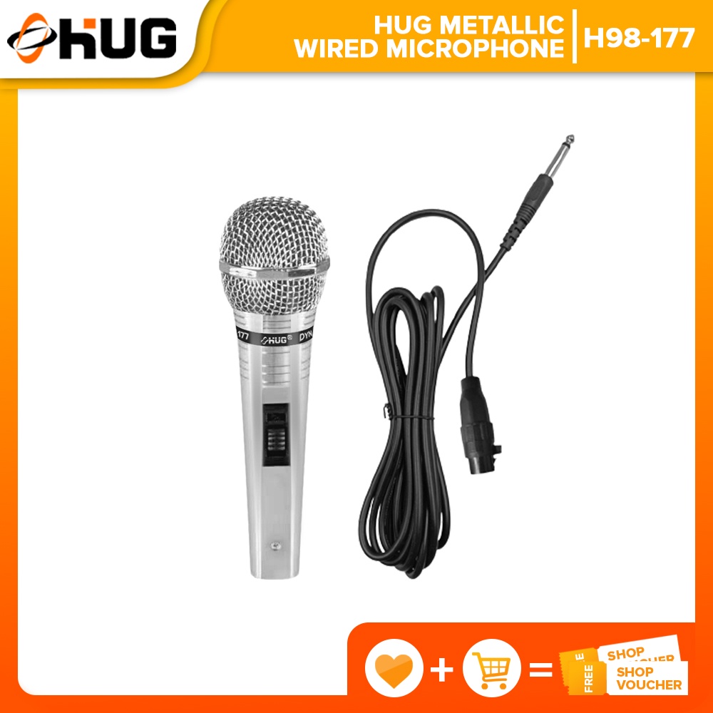 Hug Professional Dynamic Handheld Metallic Wired Microphone - H98-177 ...
