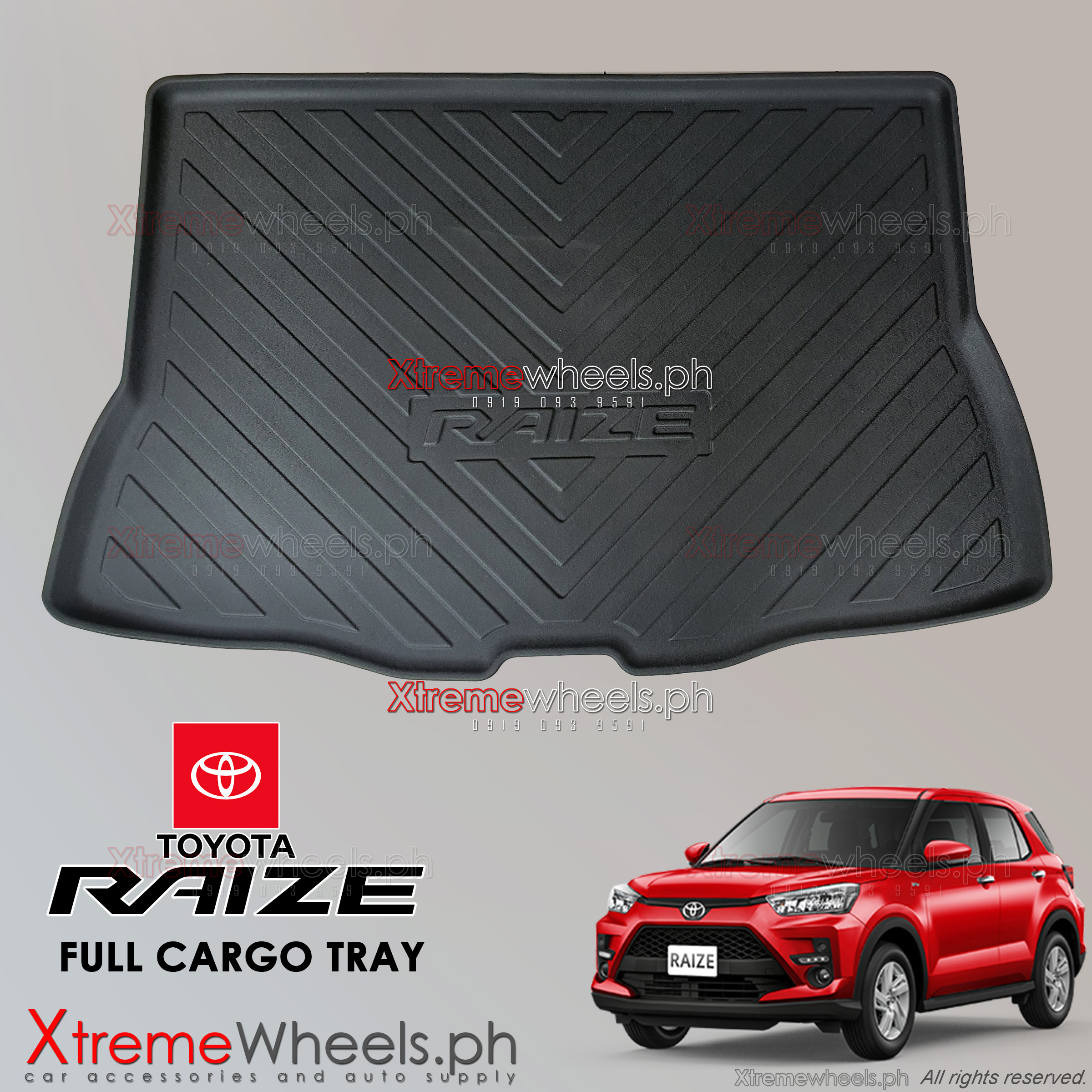 Toyota Raize E G TURBO 2022-2024 Cargo / Trunk Tray Deep Dish Matting ...