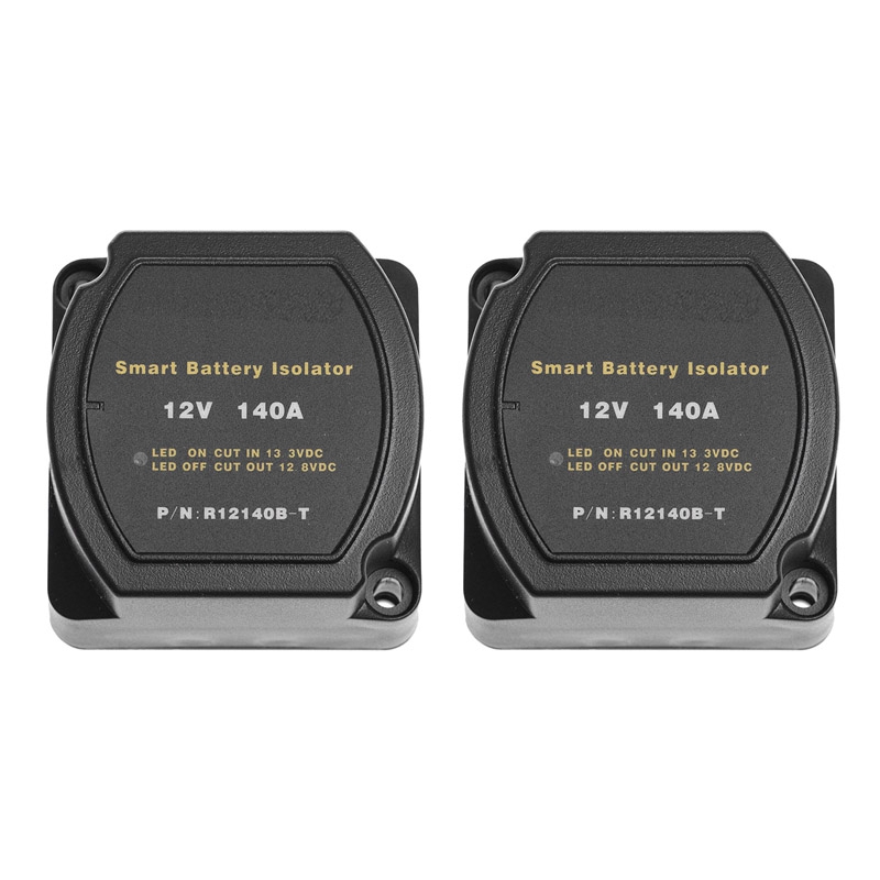 2X 12V 140A Voltage Sensitive Relay Battery Isolator Automatic Charging ...