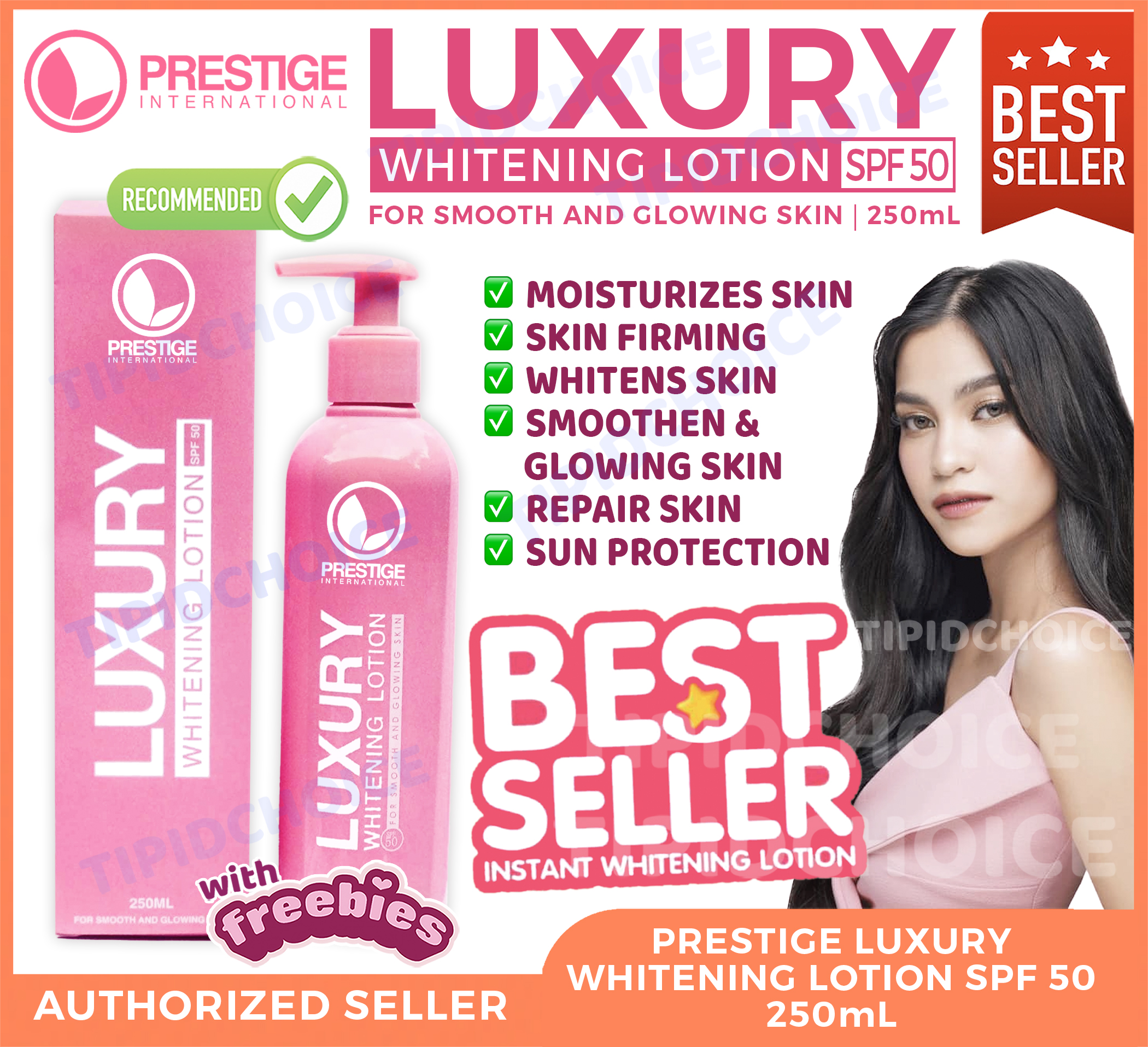 [BEST SELLER] ORIGINAL PRESTIGE LUXURY WHITENING LOTION SPF 50 - AUTHORIZED DISTRIBUTOR | Lazada PH