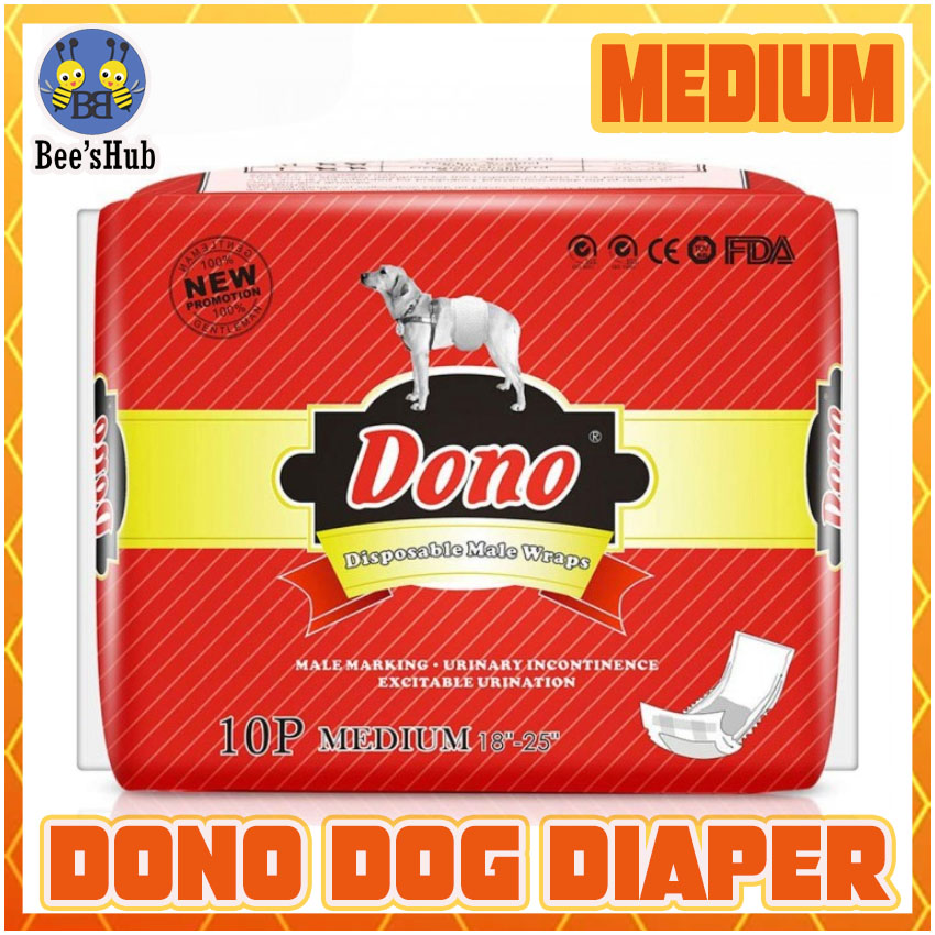 Dono Disposable Diaper Male Wraps / Female Diapers | Lazada PH