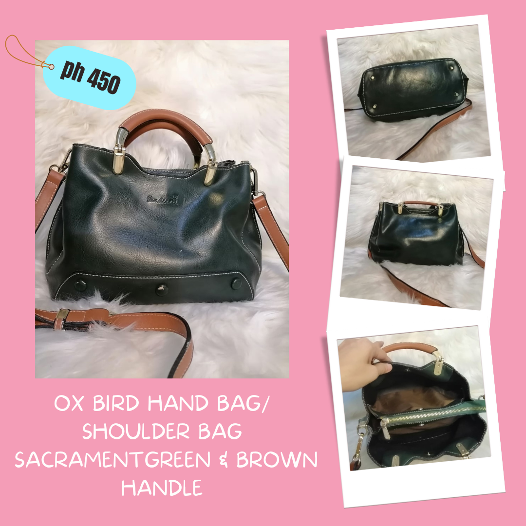 OXBIRD HAND BAG/ SHOULDER BAG COLOR SACRAMENT GREEN | Lazada PH