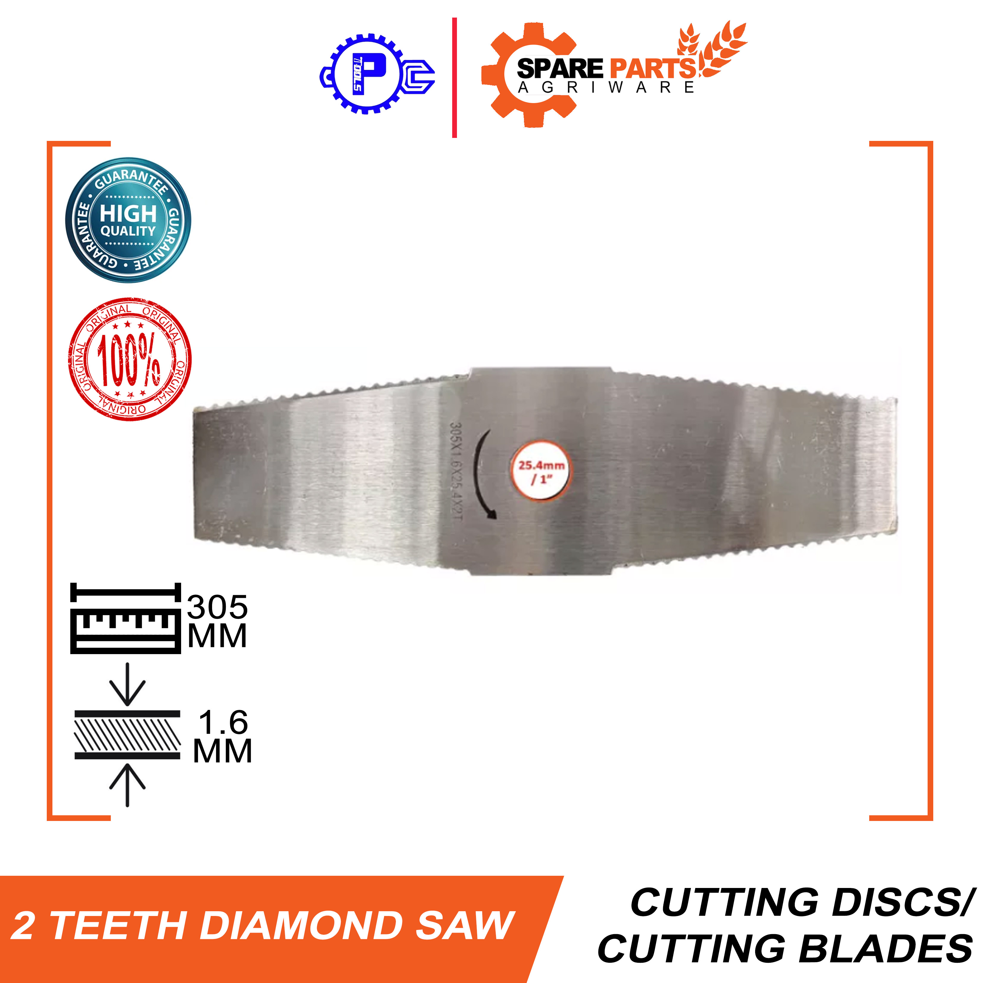 [2T] Grass Cutter Blade / Brush Cutter Blade (305MM x 1.6MM) | Lazada PH