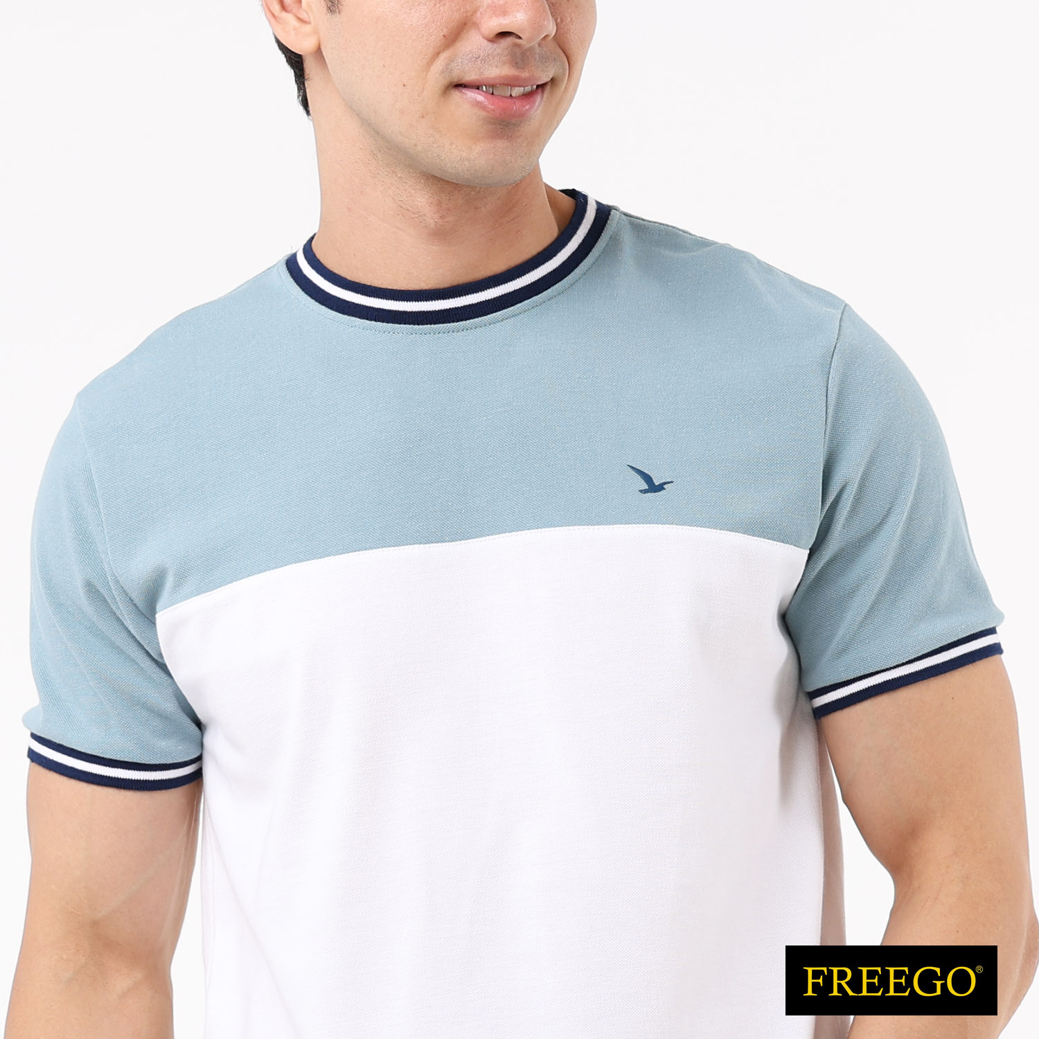 Freego Mens Round Neck Pique Short Sleeves GMT02-0048 | Lazada PH