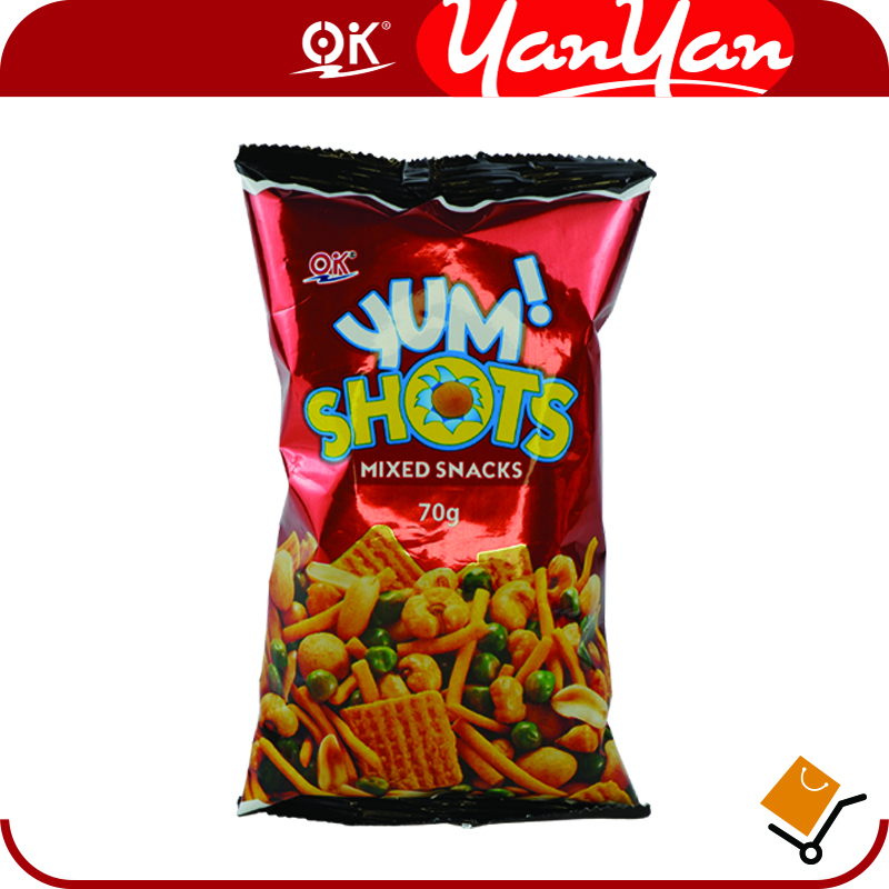OK Yan Yan YUM! SHOTS MIXED SNACKS 70g | Lazada PH