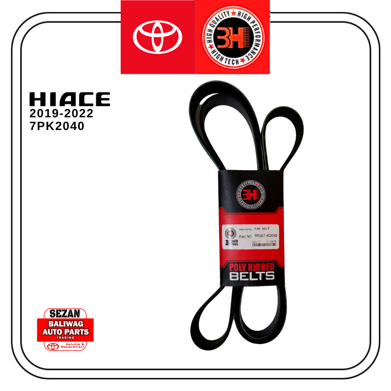3H DRIVE BELT FAN BELT ALTERNATOR BELT SERPENTINE BELT TOYOTA HIACE ...