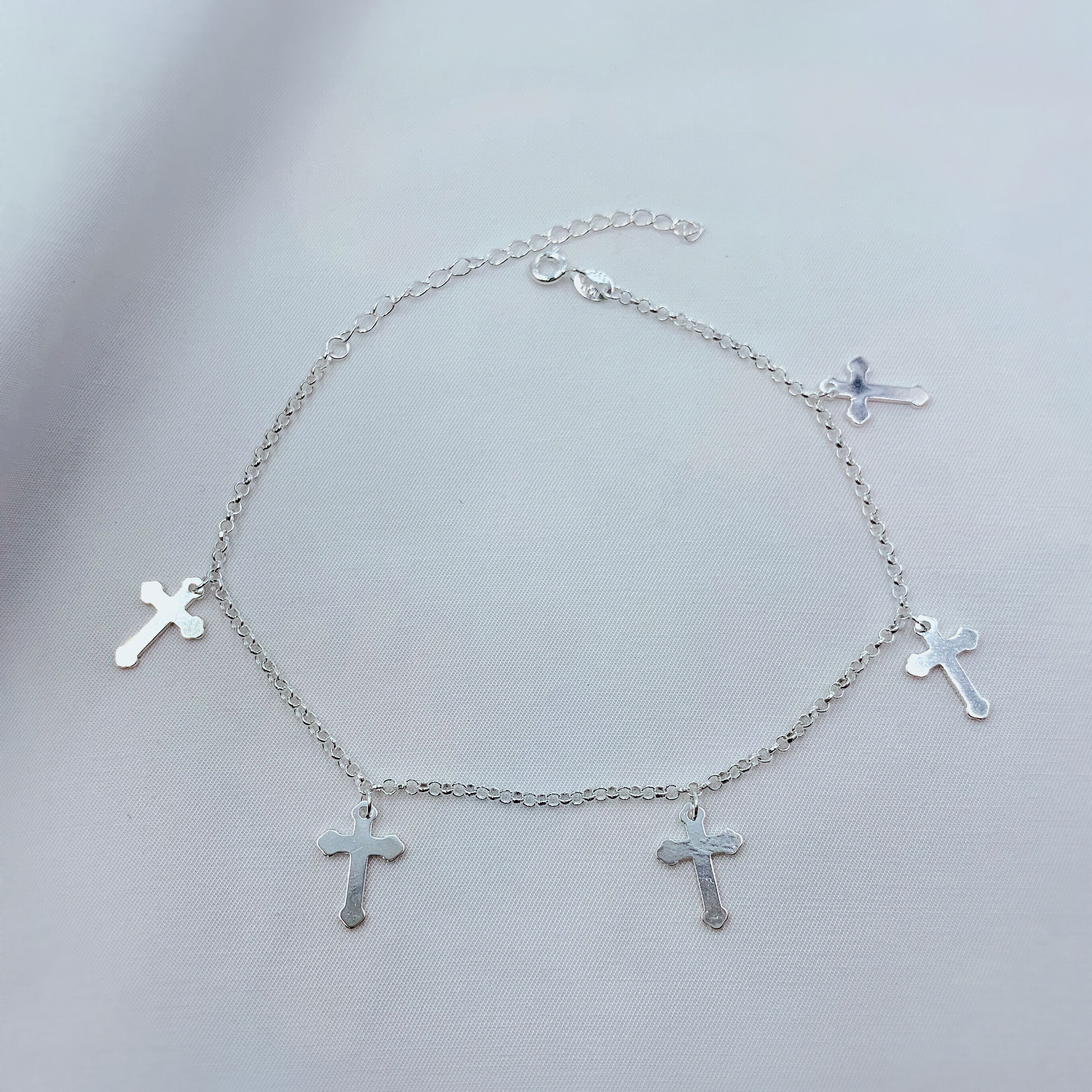 Silver Gallery Genuine 925 Italy Silver Ladies Anklet JL Part-1 | Lazada PH