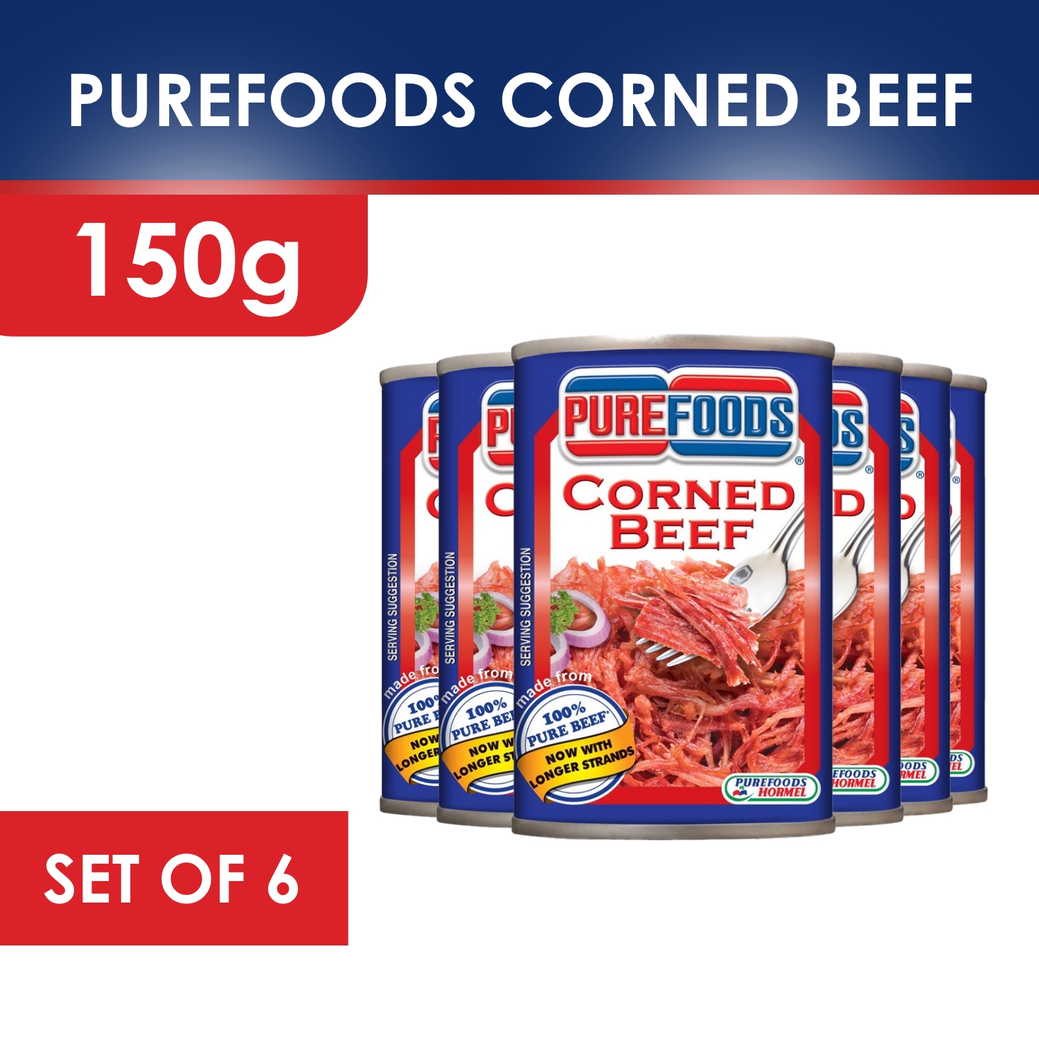 Purefoods Corned Beef (150g) Set of 6 | Lazada PH