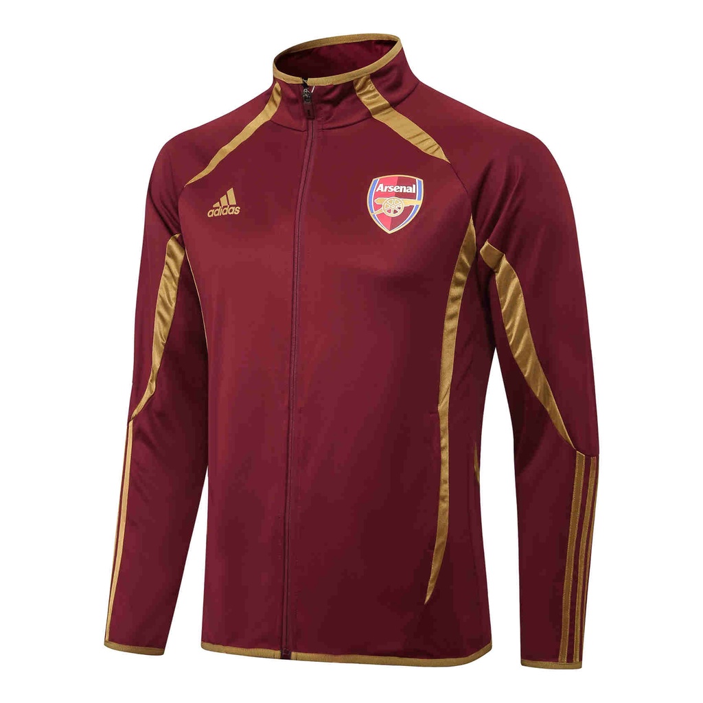 เสื้อแจ็กเก็ต เสื้อวอร์ม ลายทีมชาติฟุตบอล Arsenal Maroon 21-22 ชุดเยือน ...