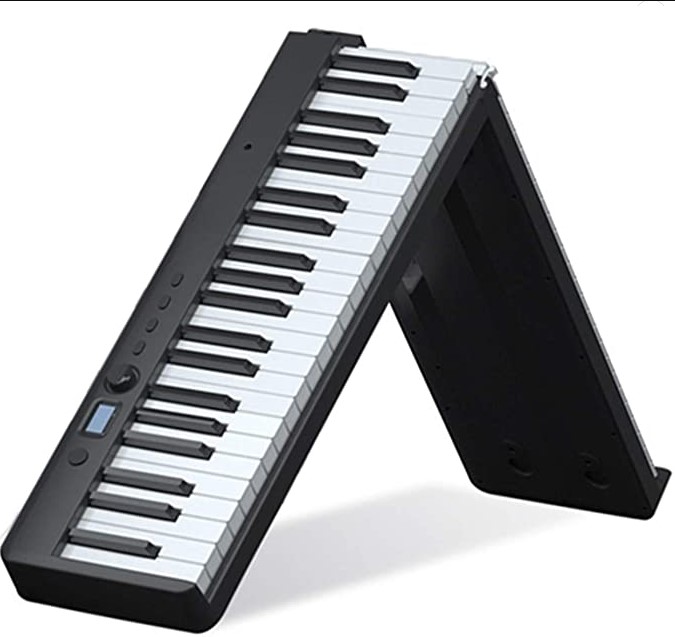 BX-20 88-Key Portable Folding Electric Piano Keyboard with Rechargeable ...