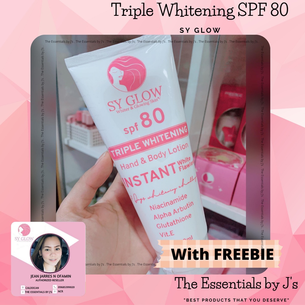 Sy Glow Triple Whitening Instant White Lotion SPF 80 (200ml) | Lazada PH