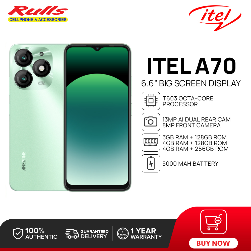ITEL A70 Smartphone | 3GB+128GB / 4GB+128GB / 4GB+256GB | T603 Octa ...