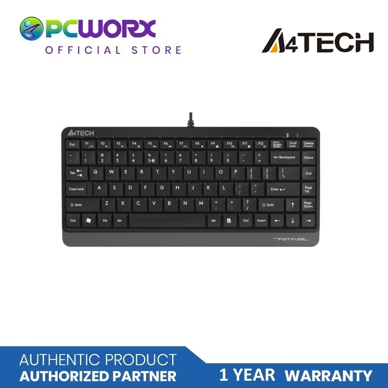 A4tech FKS-11 Fstyler A-Shape Mini Keyboard Black | Splash proof ...