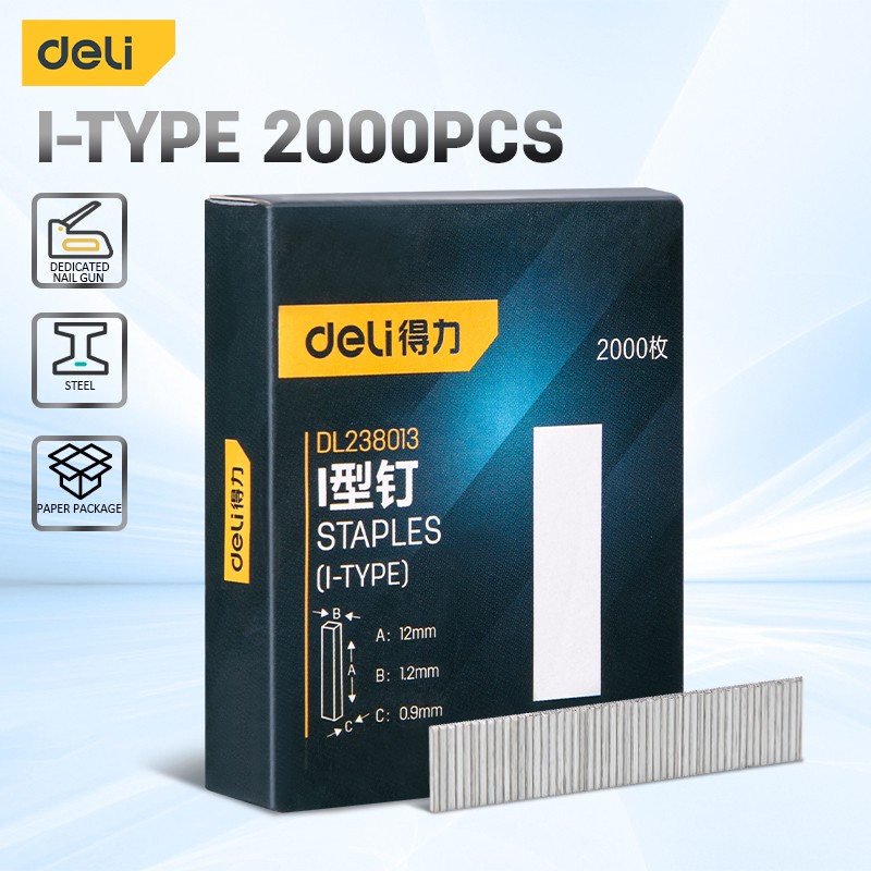 Deli 3 In 1 Staple Gun Tacker For Furniture Tools Staple Gun /Brad Door ...