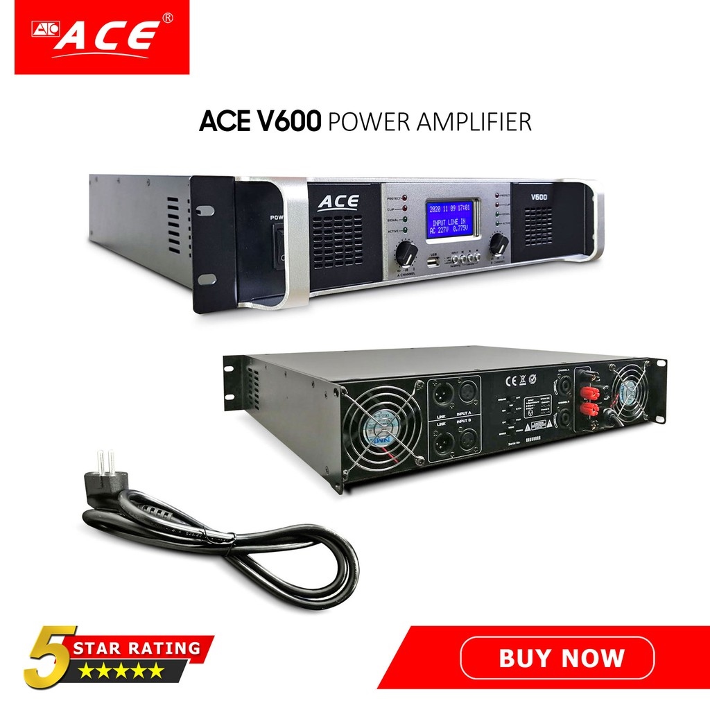 Ace V600 Powered Amplifier | Lazada PH
