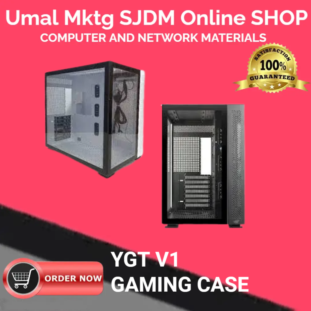 YGT V1 TEMPERED GLASS YGT DUAL CHAMBER ATX GAMING CASE | Lazada PH