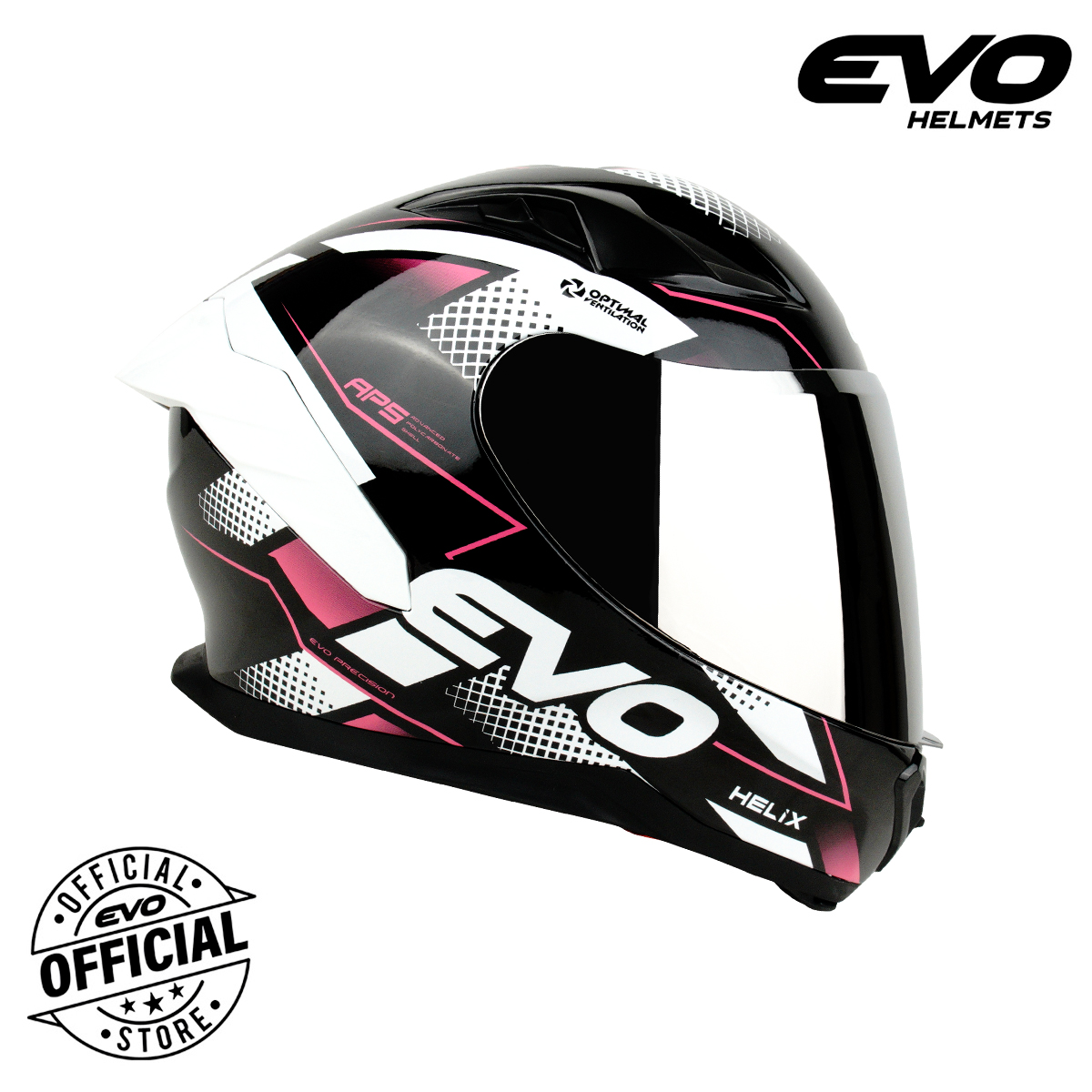 EVO M1-01 Helix Dual Visor Full Face Helmet with Clear Lens | Lazada PH