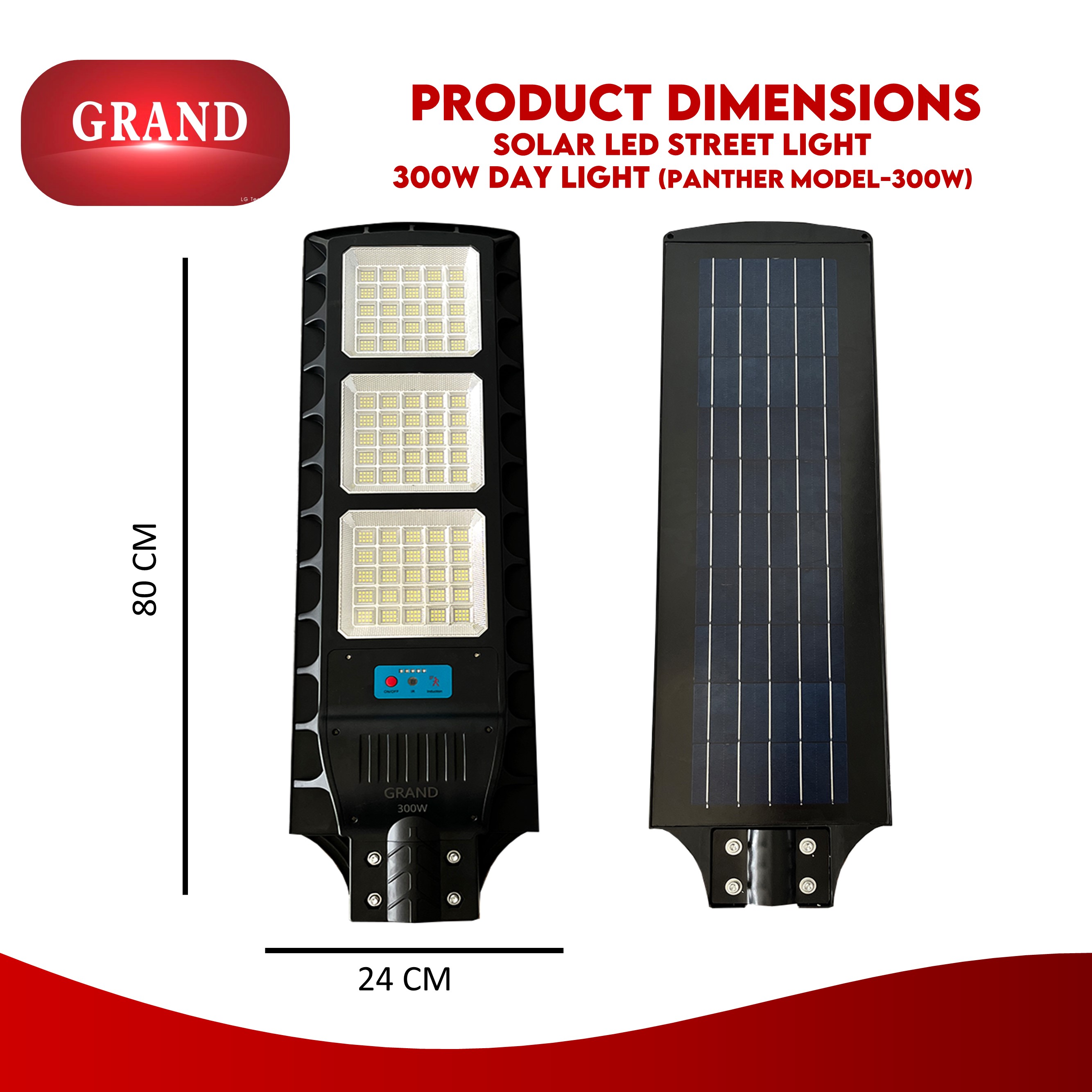 Grand PANTHER model Solar LED Street Light 100/200/300 Watts (PANTHER ...