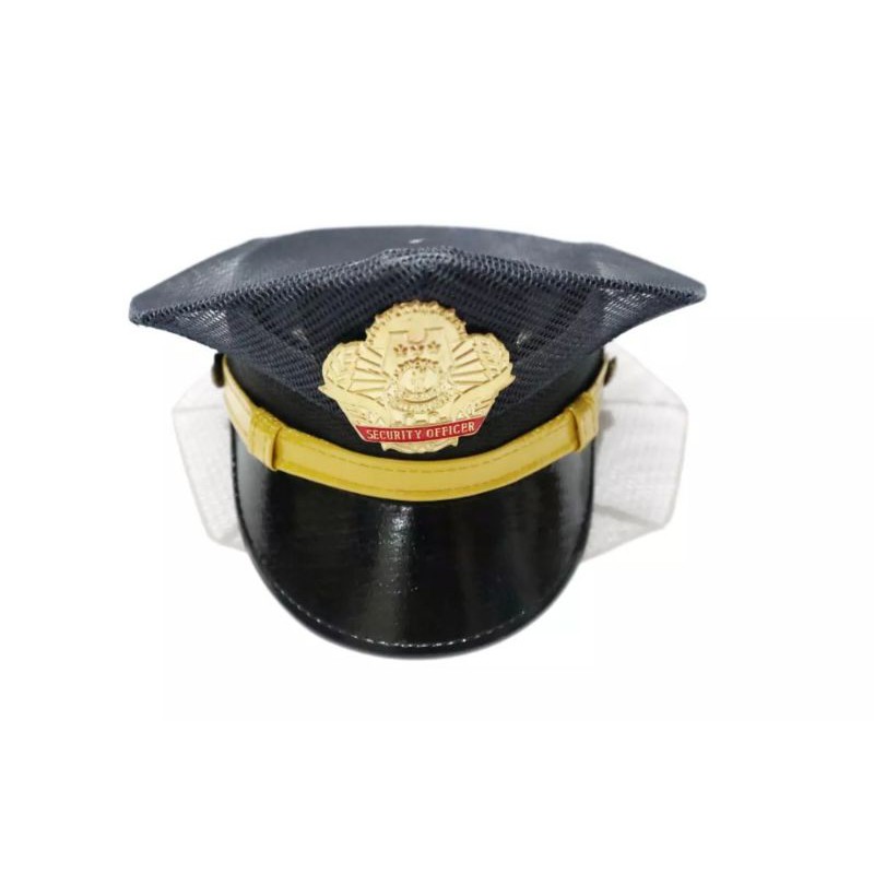 Security Officer Pershing Cap Octagon Shape with Cap Device for Officer ...