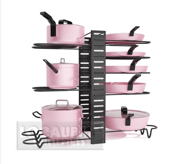 Kitchen Pots and Pan Organizer Stainless Steel Rack | Lazada PH