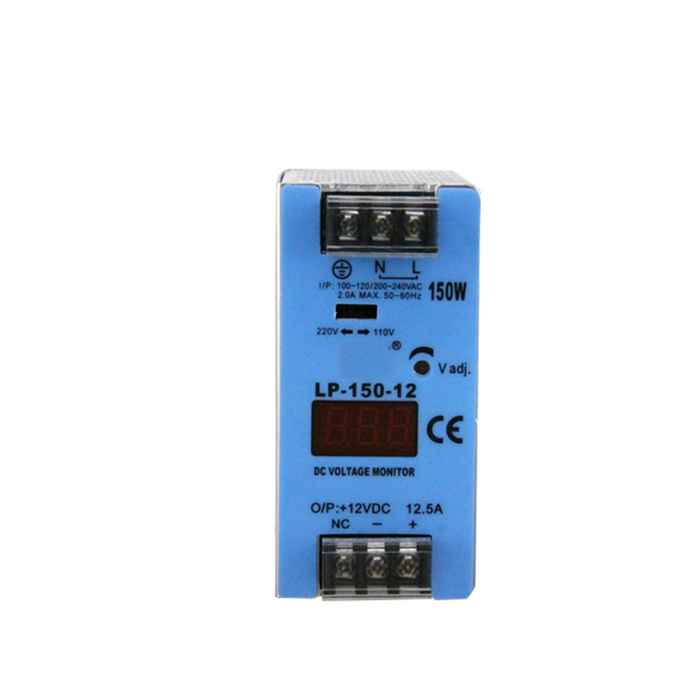 LP-150-12 150w 12v 12.5A 24V 6.25A digital monitor din rail switching ...