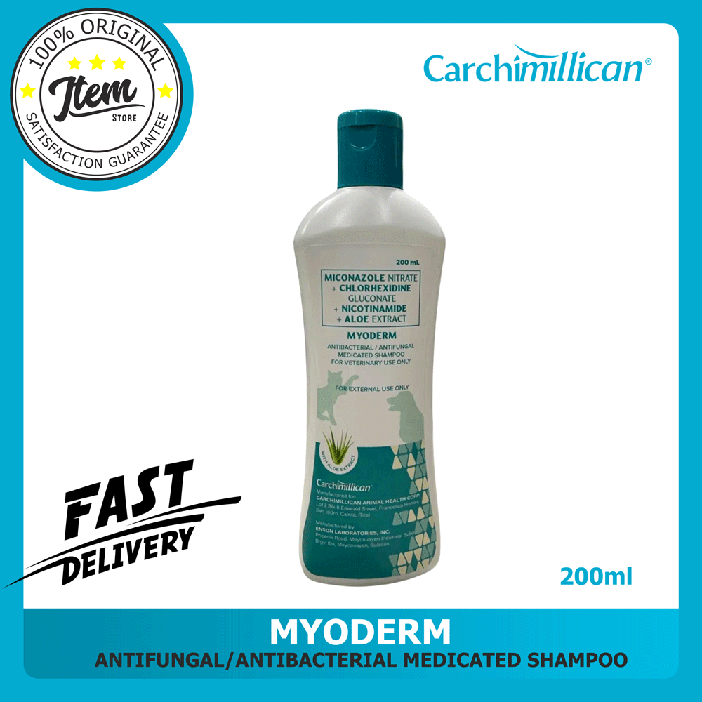 MYODERM ANTIFUNGAL/ANTIBACTERIAL MEDICATED SHAMPOO 200ML | Lazada PH