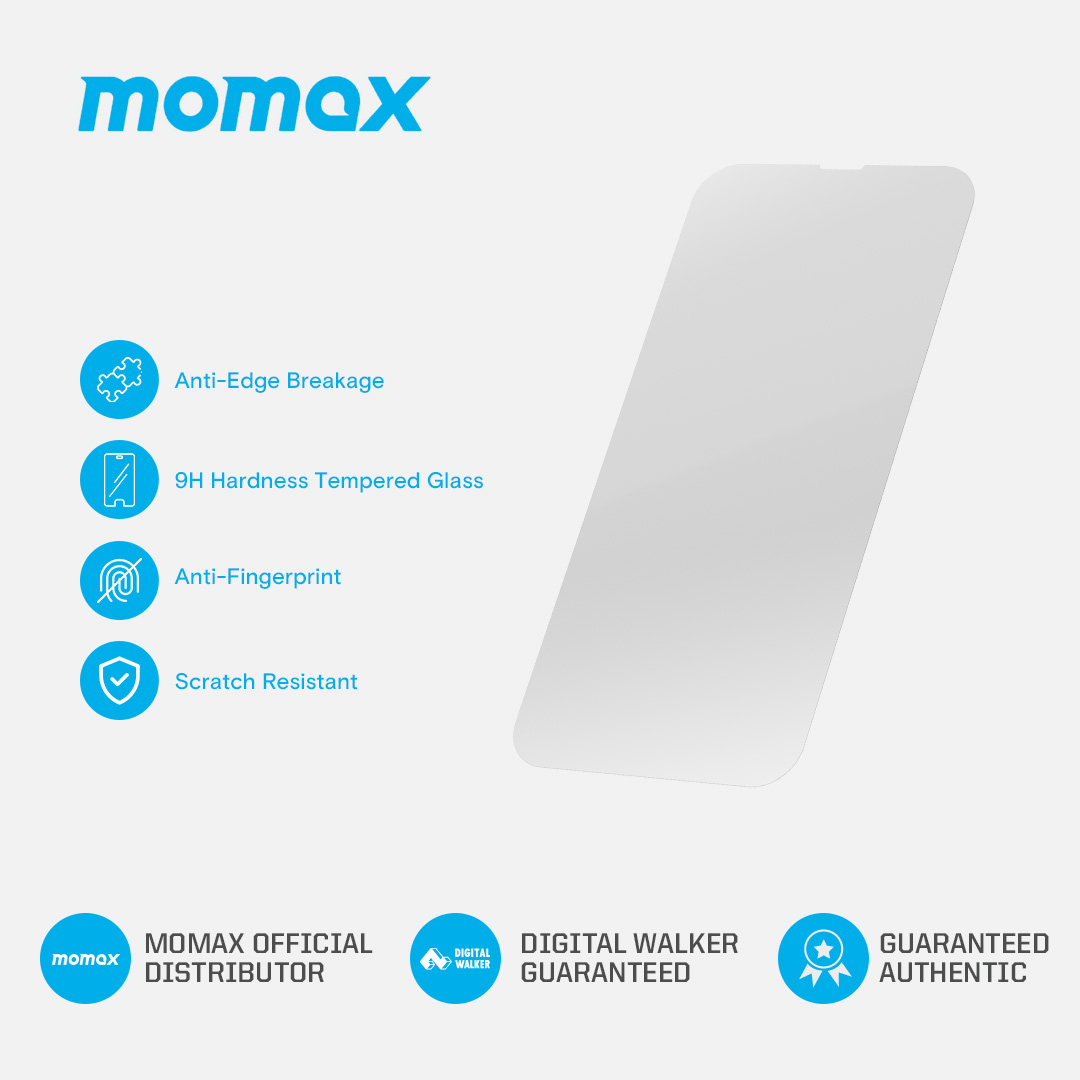 Momax Pro Glass Protector + 0.33MM for iPhone 14 Series | Lazada PH