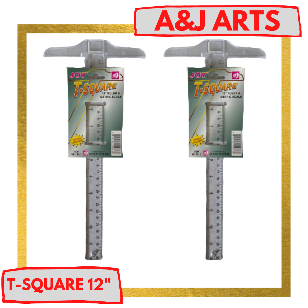 T-Square Joy 30cm 12'' Plastic Metric T Square Double Side Ruler Tool ...