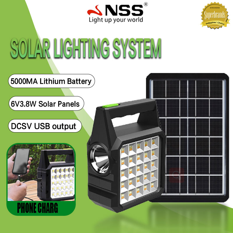 Nss Rechargeable Solar Emergency Light Solar Generator Solar Set ...