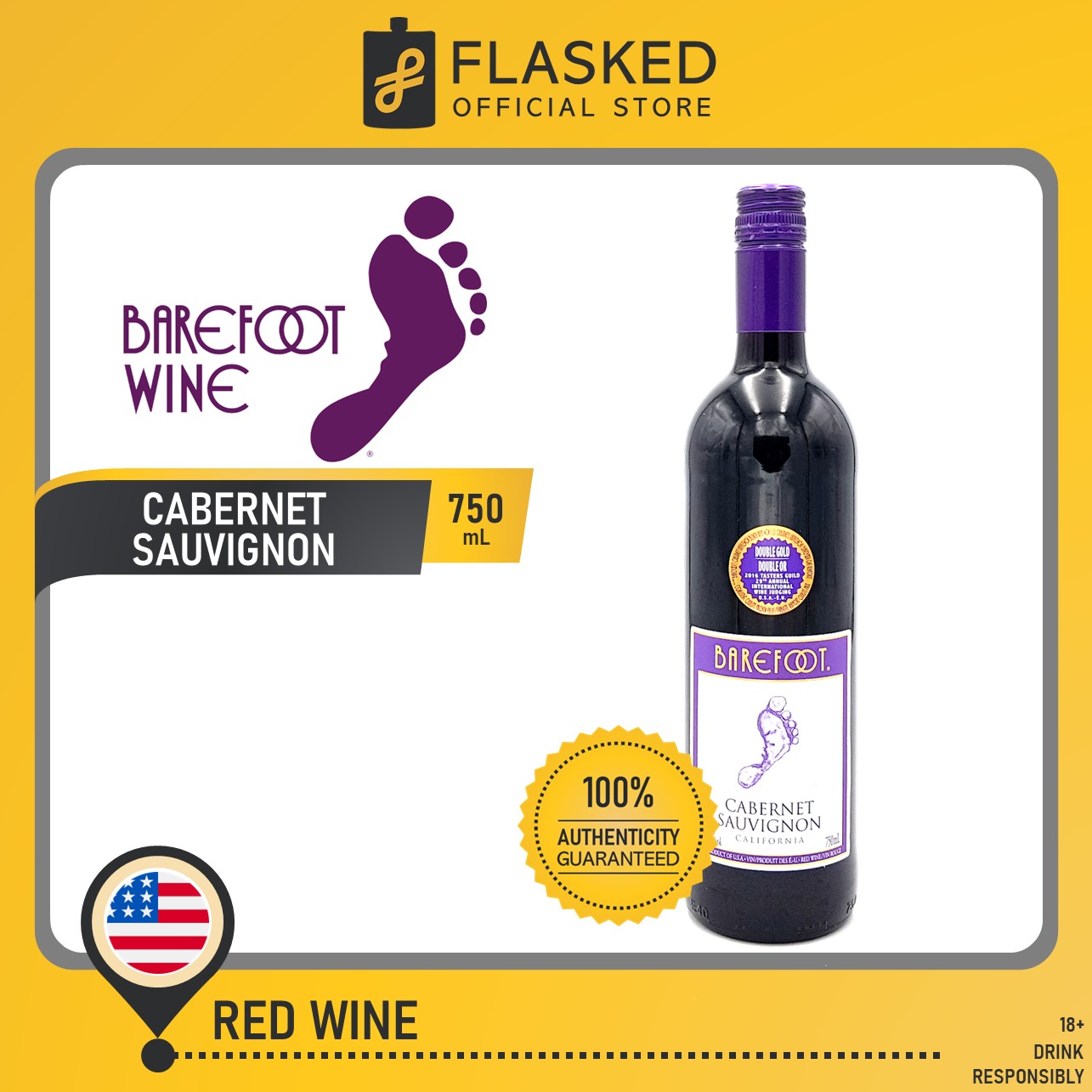 Barefoot Cabernet Sauvignon California Red Wine 750mL | Lazada PH