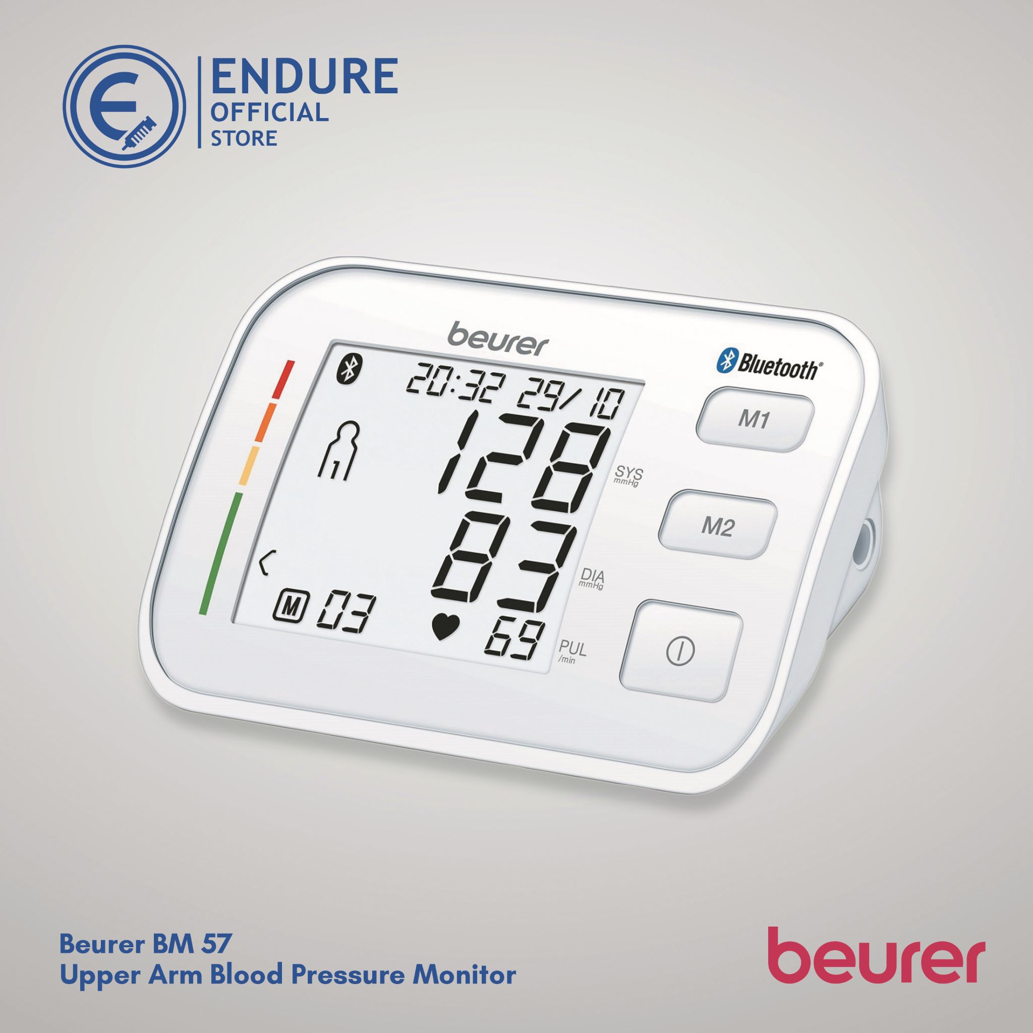Beurer BM 57 Upper Arm Blood Pressure Monitor (Bluetooth® upper arm ...