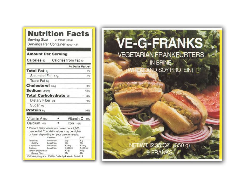 Ve-g-Franks - Vegetarian Frankfurters in brine - Vegan meat (wheat and ...