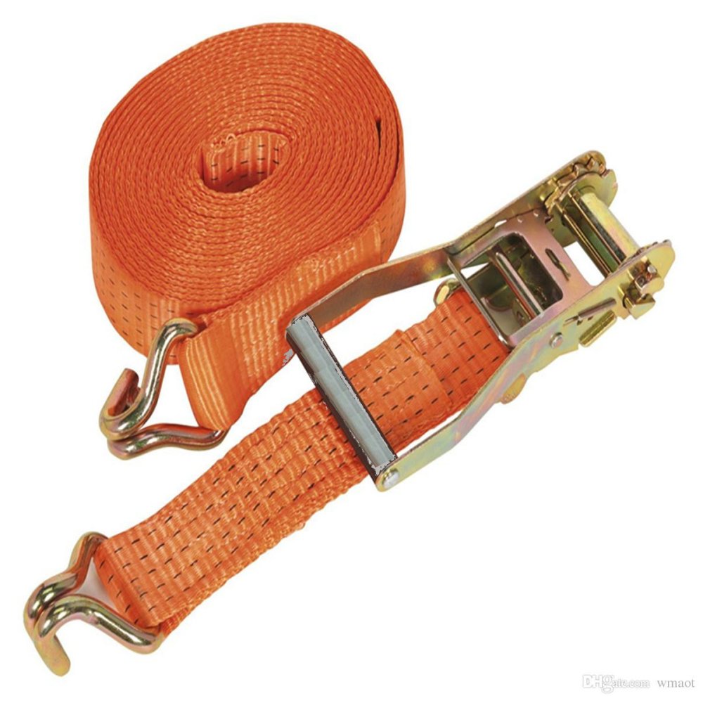 Heavy Duty Ratchet Strap Tie-Down 2.0in x 10mtrs 5Tons (Orange) | Lazada PH