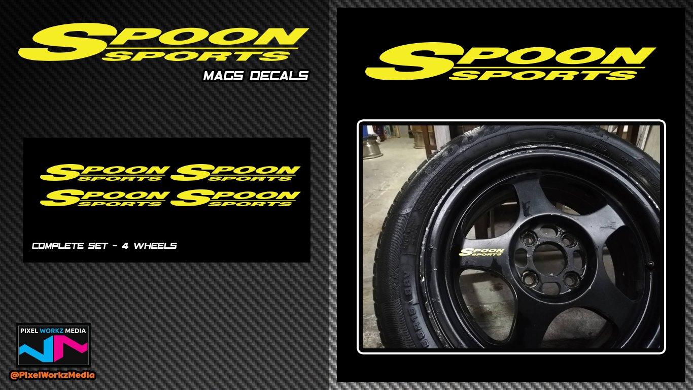 Spoon Sports - Mags Decal (Yellow) | Lazada PH