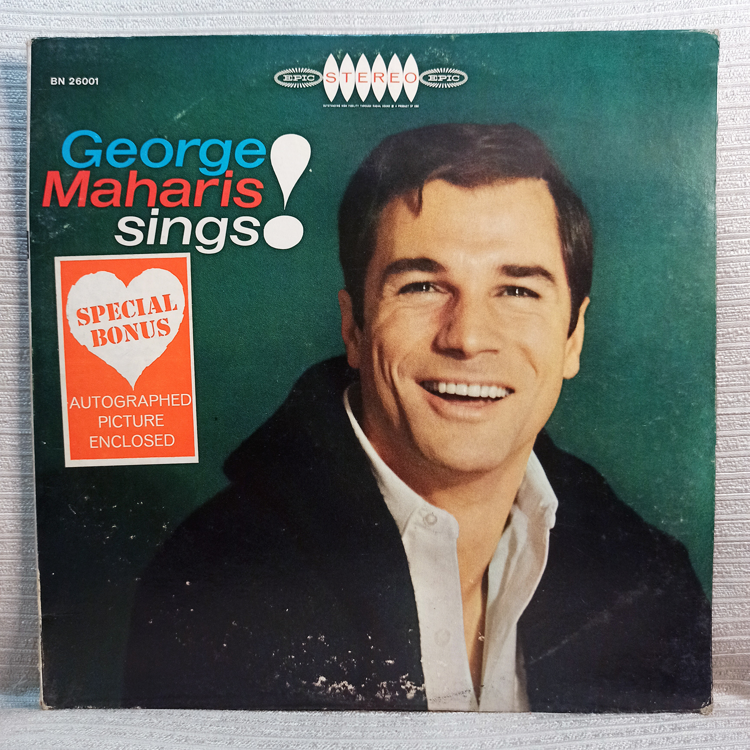 George Maharis ‎- George Maharis Sings - Vinyl Record Plaka LP Album ...