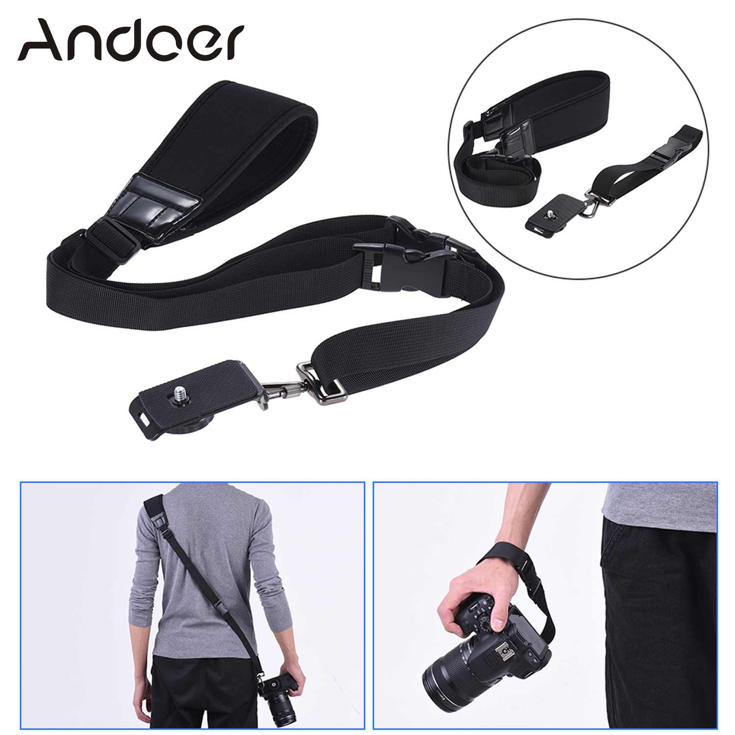 Andoer Professional Rapid Quick Release Camera Shoulder Sling Neck ...