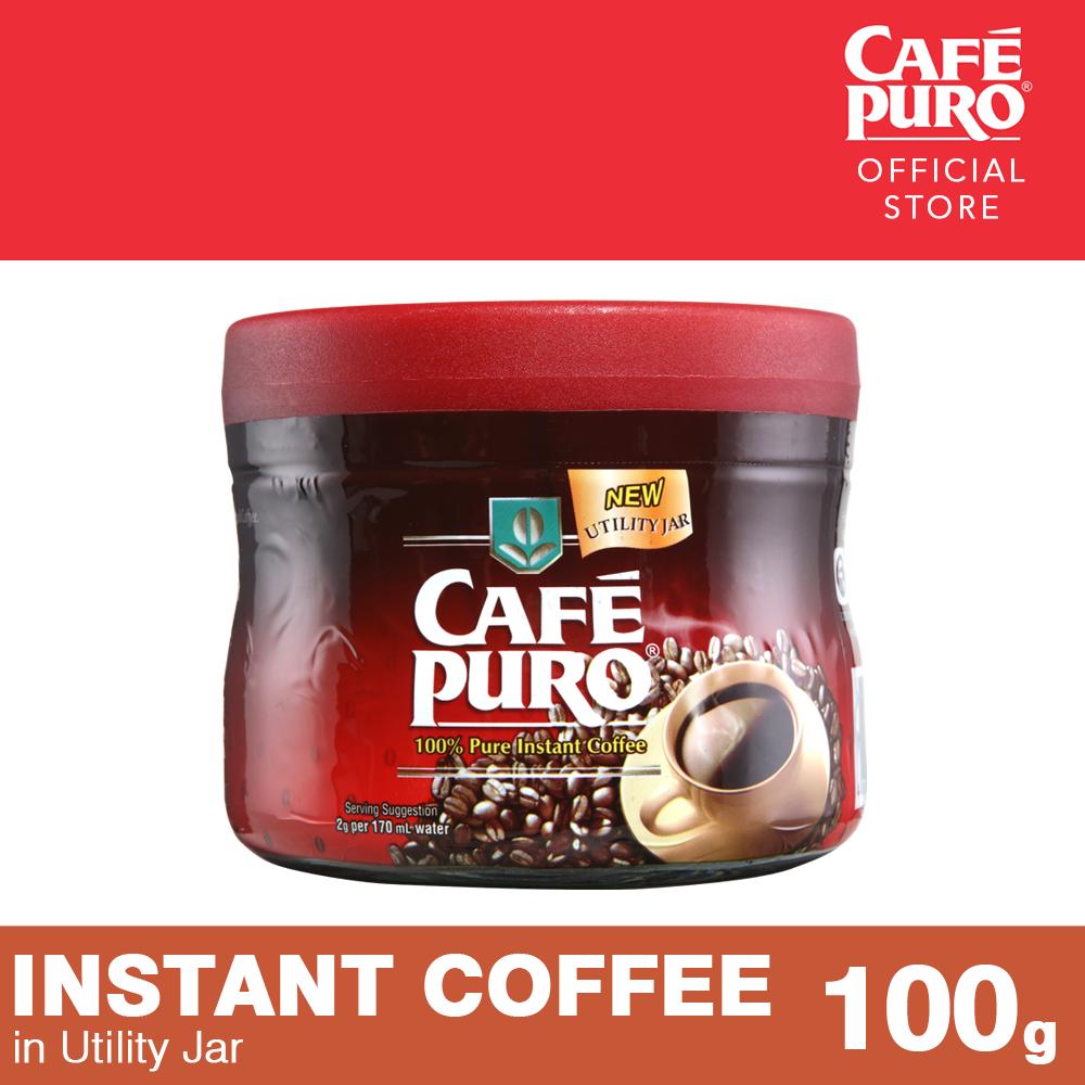 CAFE PURO Instant Coffee in Utility Jar 100g | Lazada PH