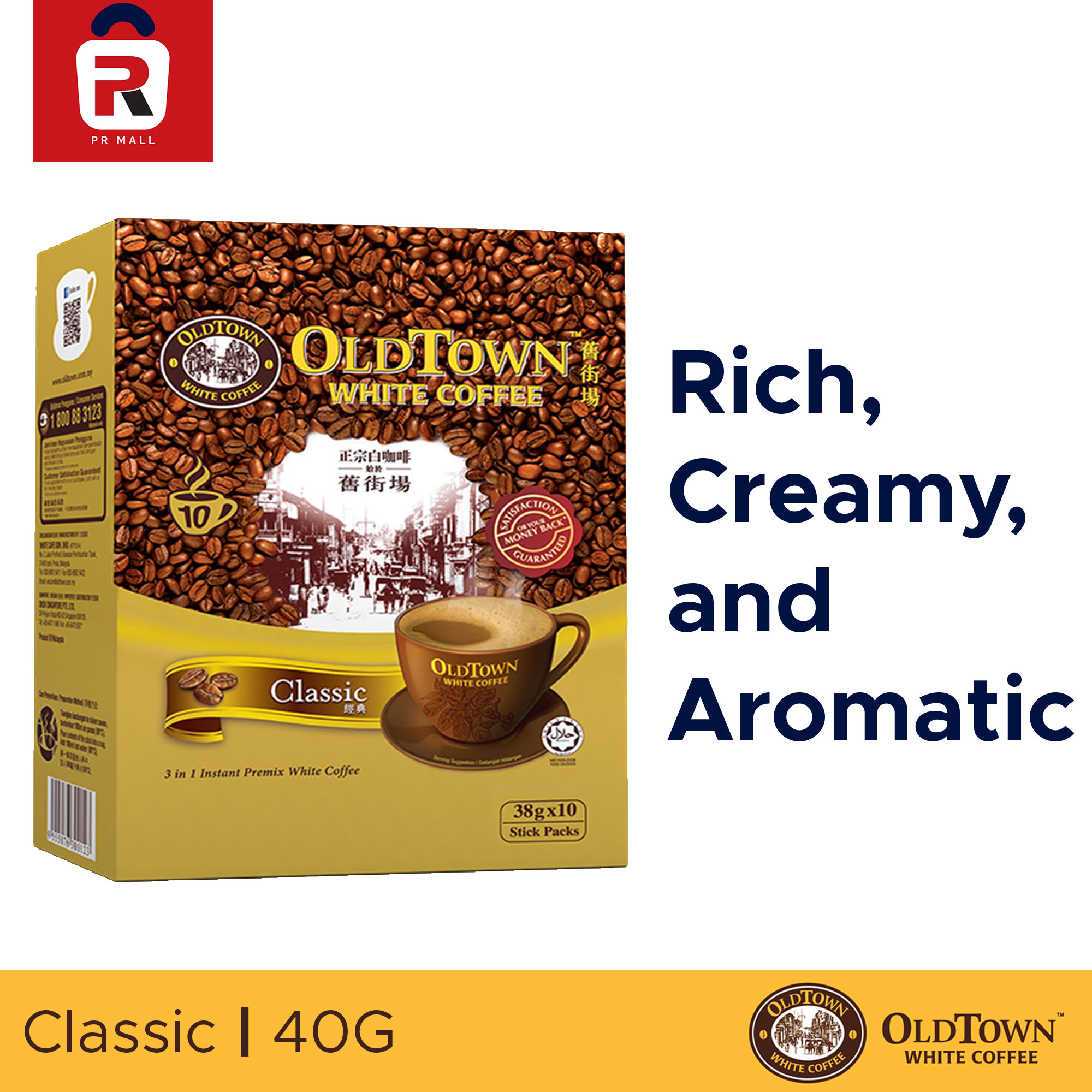 OLD TOWN 3 in 1 White Coffee Classic 10 x 40g | Lazada PH