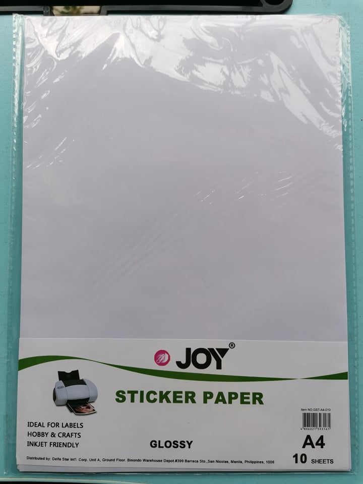 Joy Sticker Paper Glossy/Matte A4 10 sheets per pack | Lazada PH