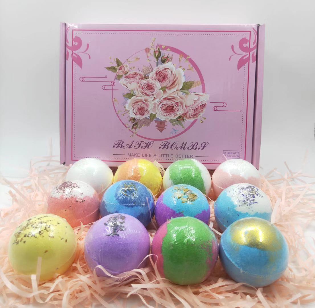 12 Fragrant Bath Bombs (Floral-Pink & Fresh-White) | Lazada PH