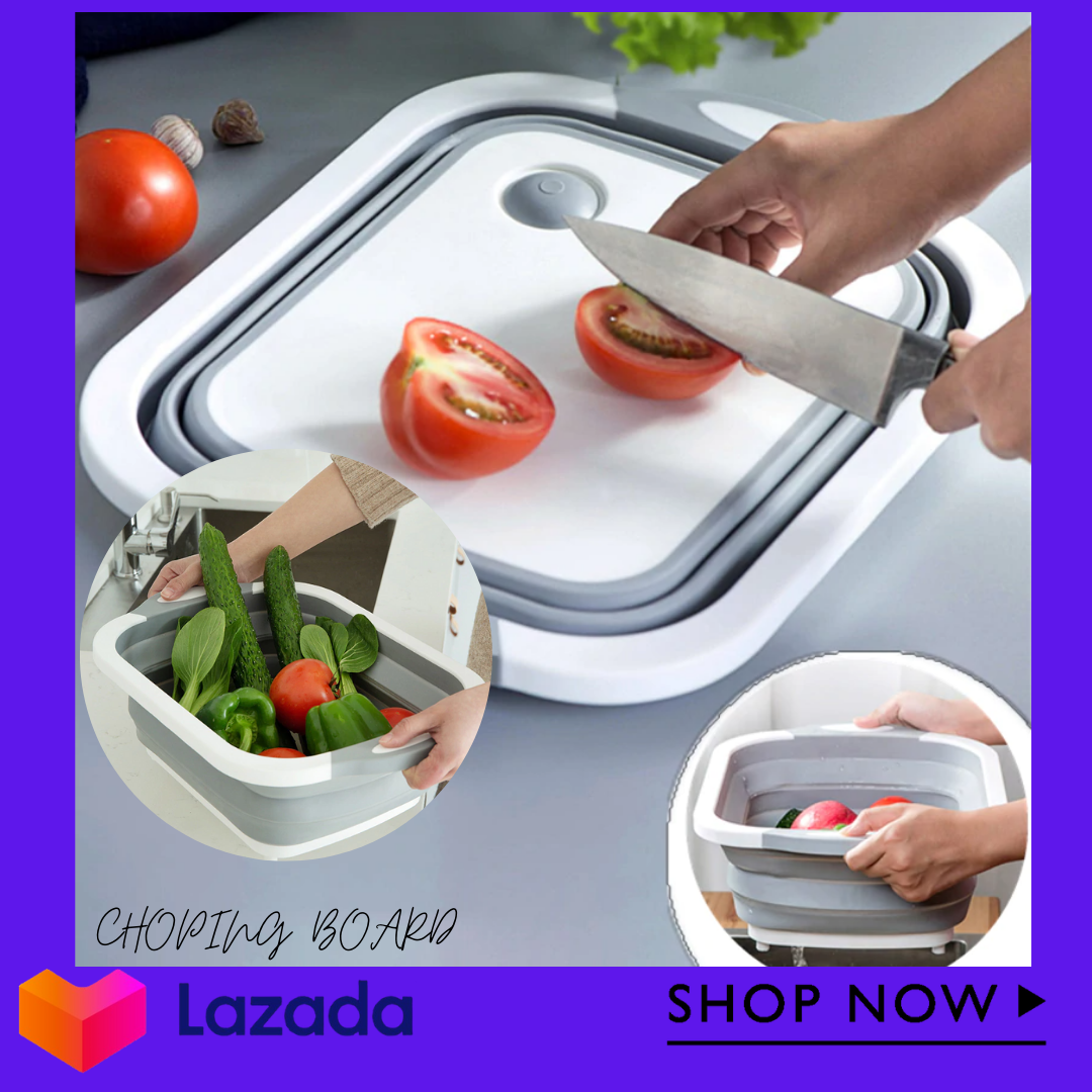 Collapsible Multi-purpose Chopping Board and Dish Washing tub Fruit ...