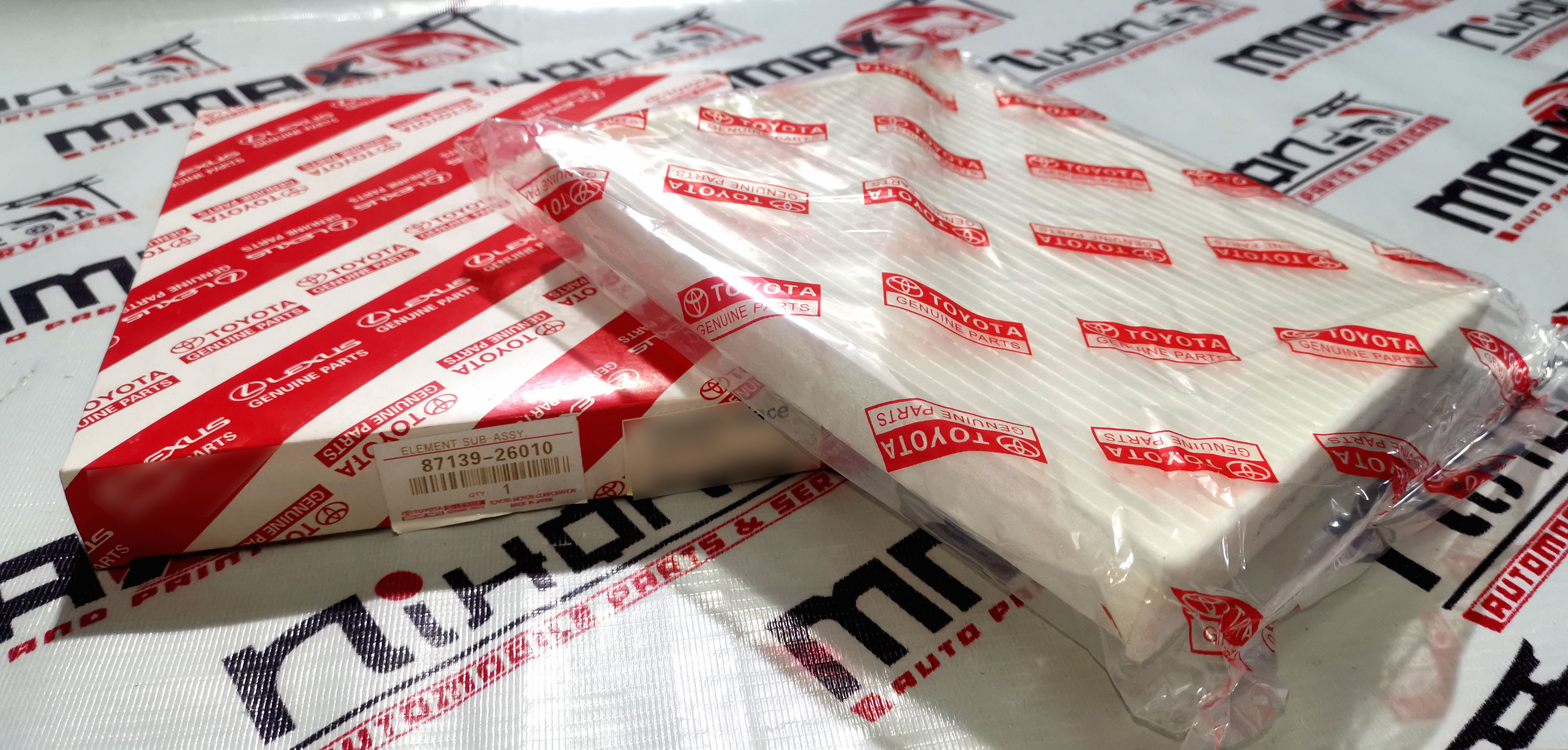 Toyota Hiace Cabin Filter (Plain or white) D4D 1KD/2KD-FTV Commuter ...