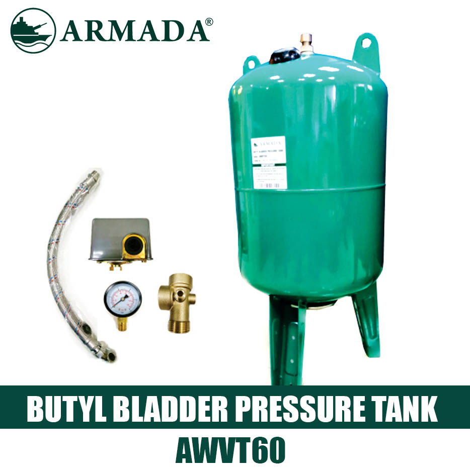 ARMADA Butyl Bladder Pressure Tank AWVT60 | Lazada PH