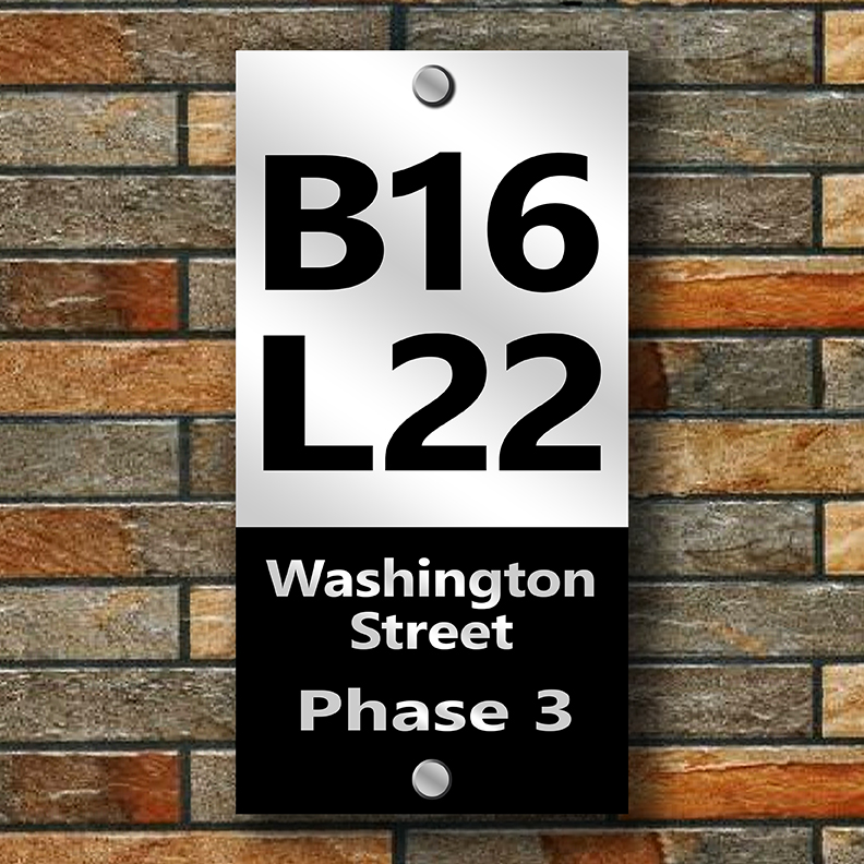 Home Address Plate, AP09 Design Model, Acrylic Fiber Glass 3mm thick ...