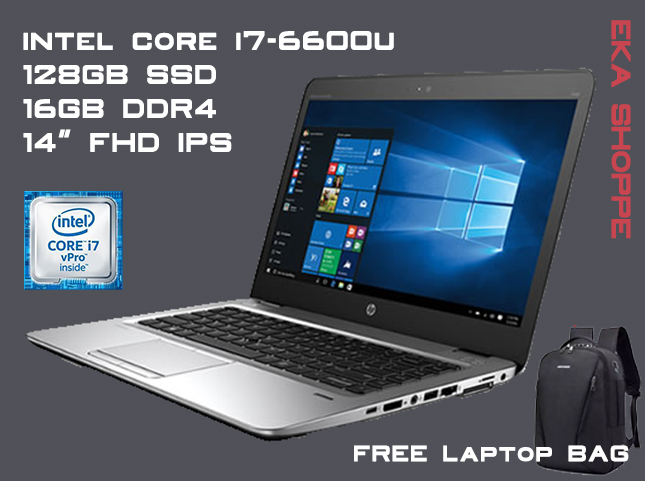 HP EliteBook 840 G3 Intel Core i7-6600u, 16GB RAM, 128GB SSD, Backlit ...