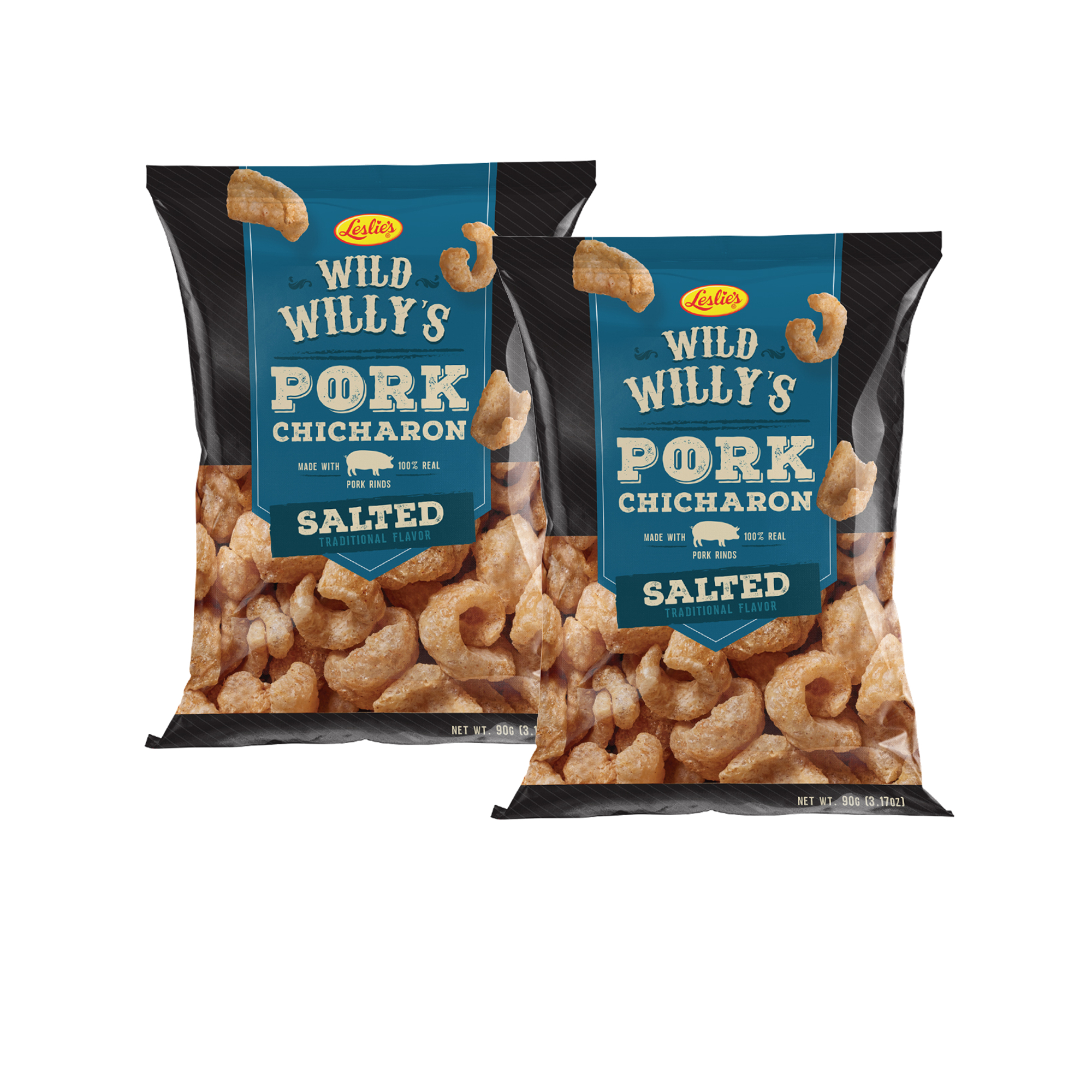 Wild Willy's Real Pork Chicharon Salted 90g x 2 | Lazada PH
